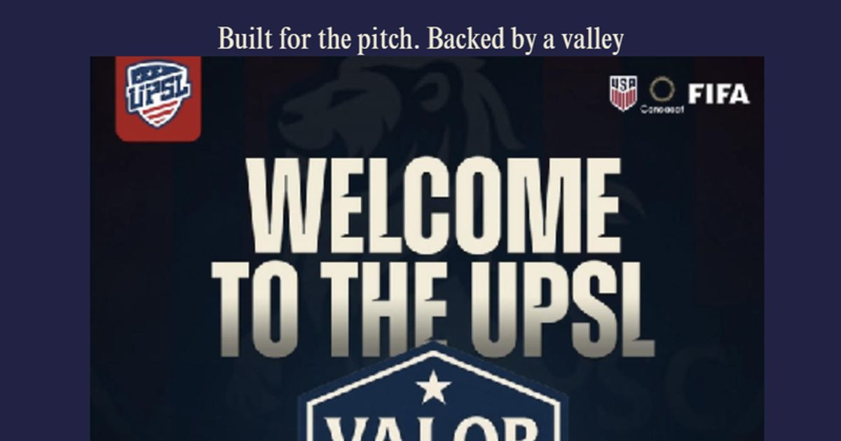 Valor SC Men's UPSL team Utah